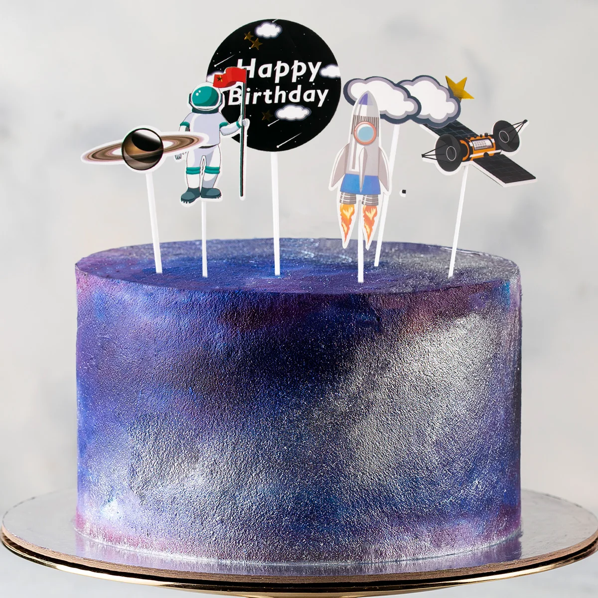 Space Galaxy Birthday Cakes