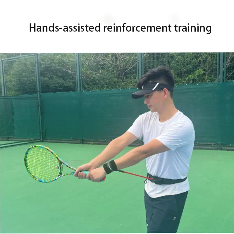 Tennis-Powerstrap-Forehand-Backhand-Resistance-Strength-Trainer-Elastic ...