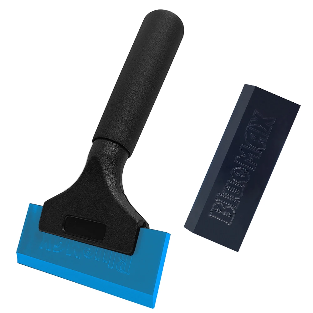 Water Scraper Car Wash Tool Handle Tinting Squeegee Soft Rubber Blade ...