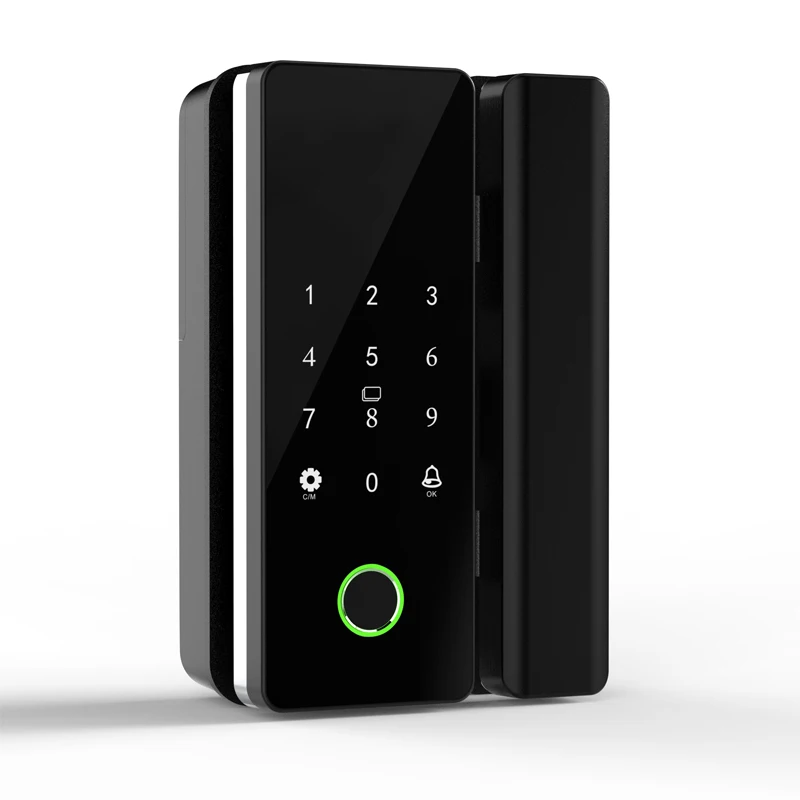Cheap-Fingerprint-Glass-Door-Lock-with-Tuya-TTLock-APP-Smart ...