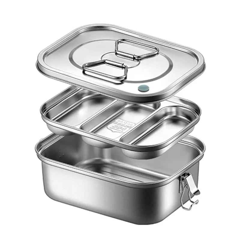 Stainless Steel Divided Lunch Box | Stainless Steel Lunch Box 2018 ...
