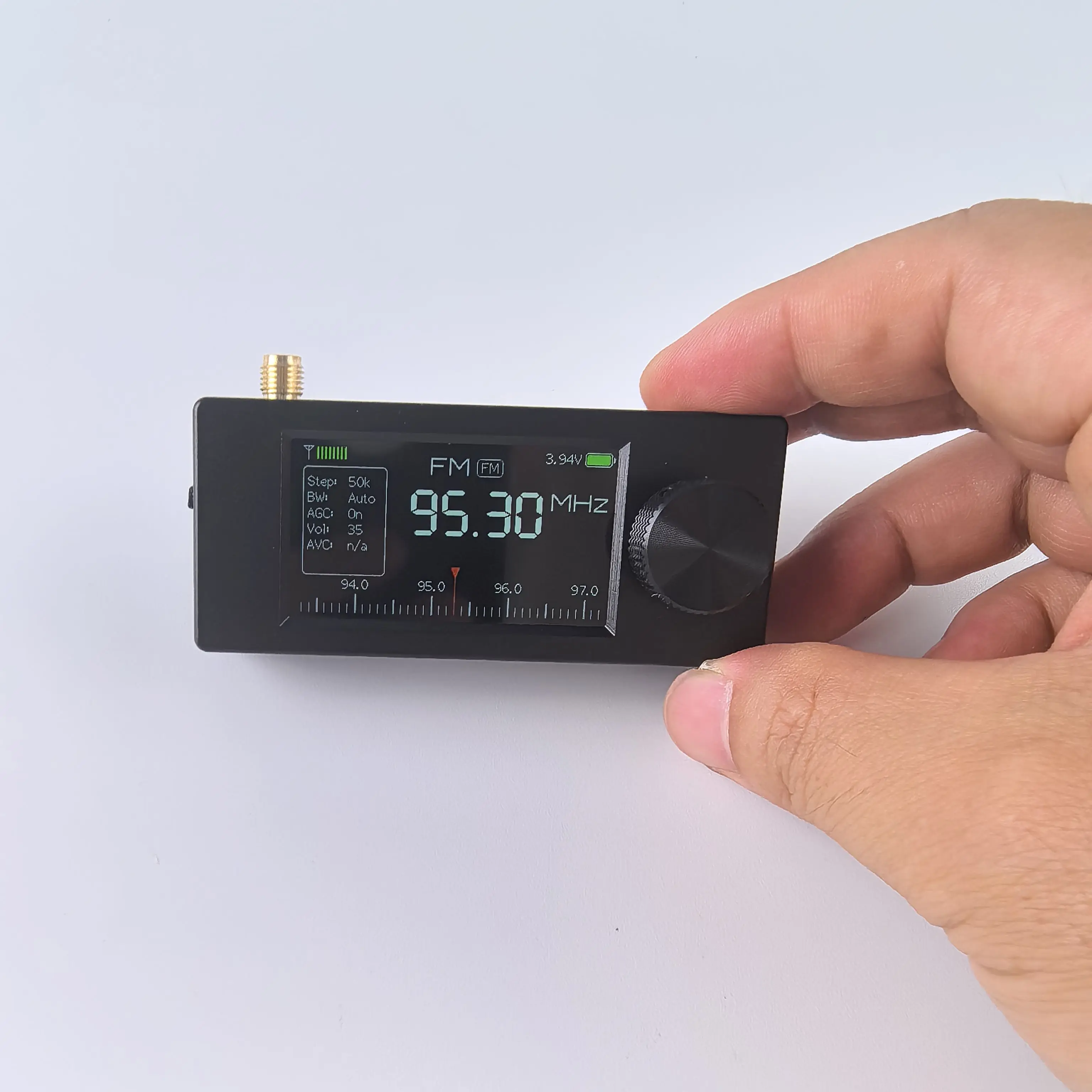 Black CNC Metal ATS MINI Pocket SI4732 DSP Radio, Full Band Mini ...