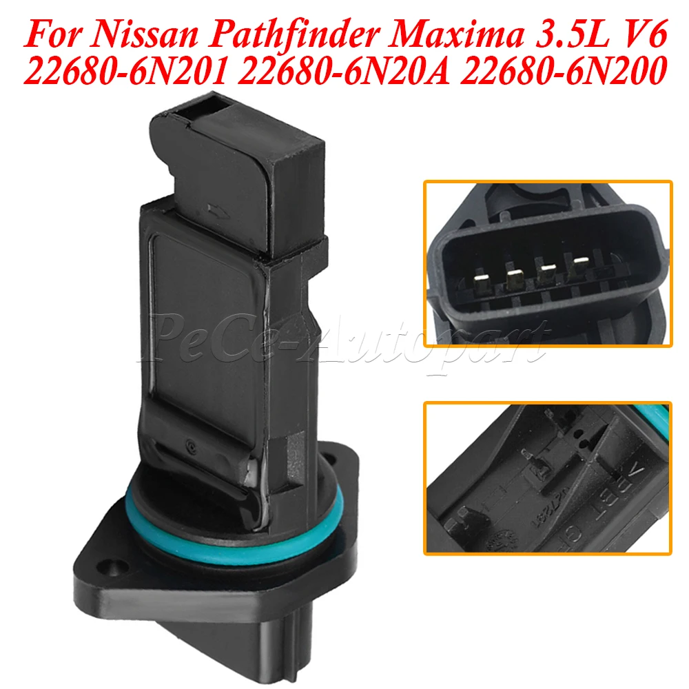 22680-6N201-22680-6N20A-MAF-Mass-Air-Flow-Meter-Sensor-For-Nissan ...