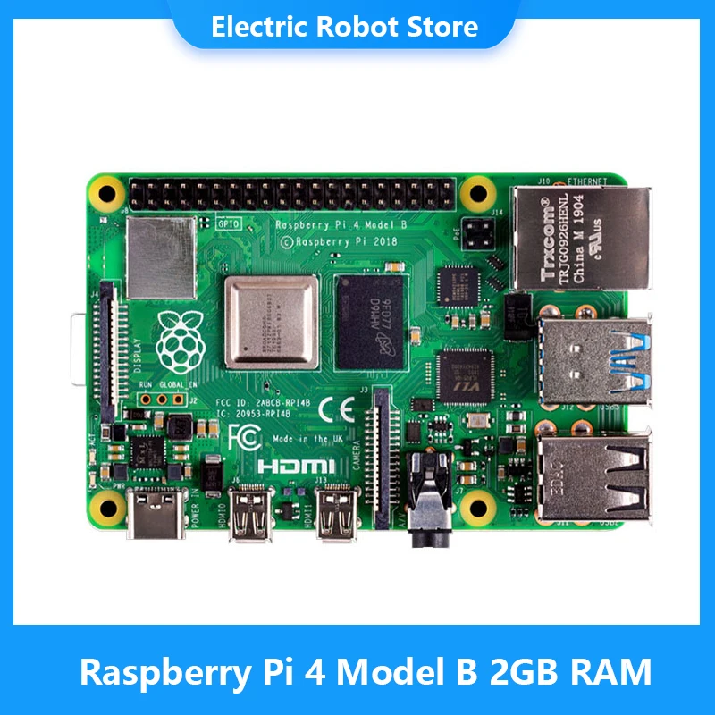 Raspberry Pi 4 Model B 2gb Ram Linux Development Board Cortex-a72 64 ...