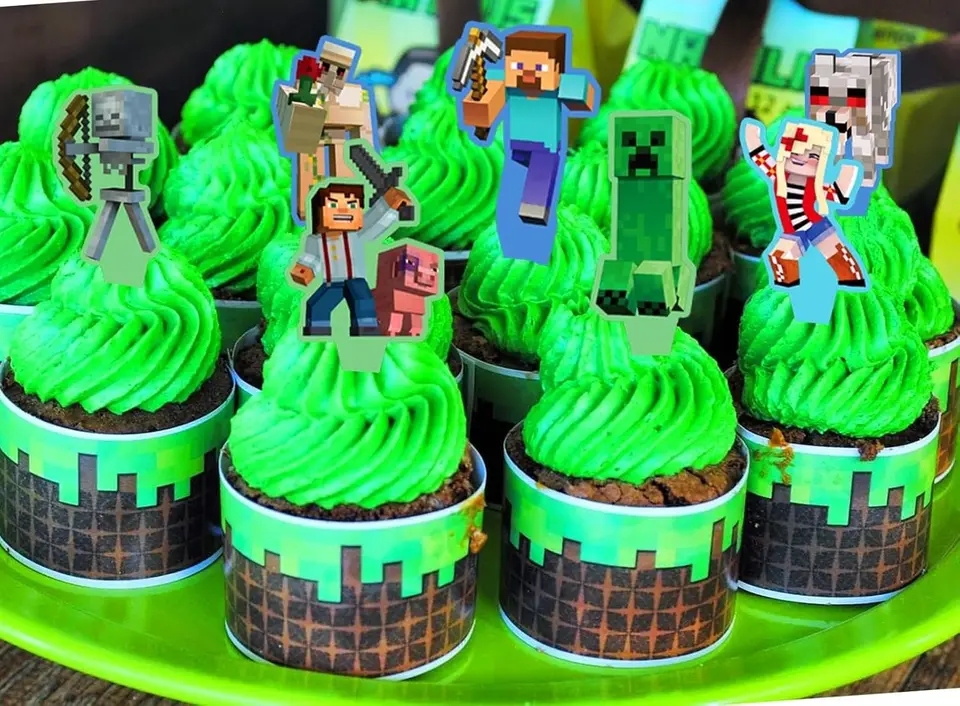 Pixel Miner Party Supplies Video Game Birthday Decorations - Pixel ...