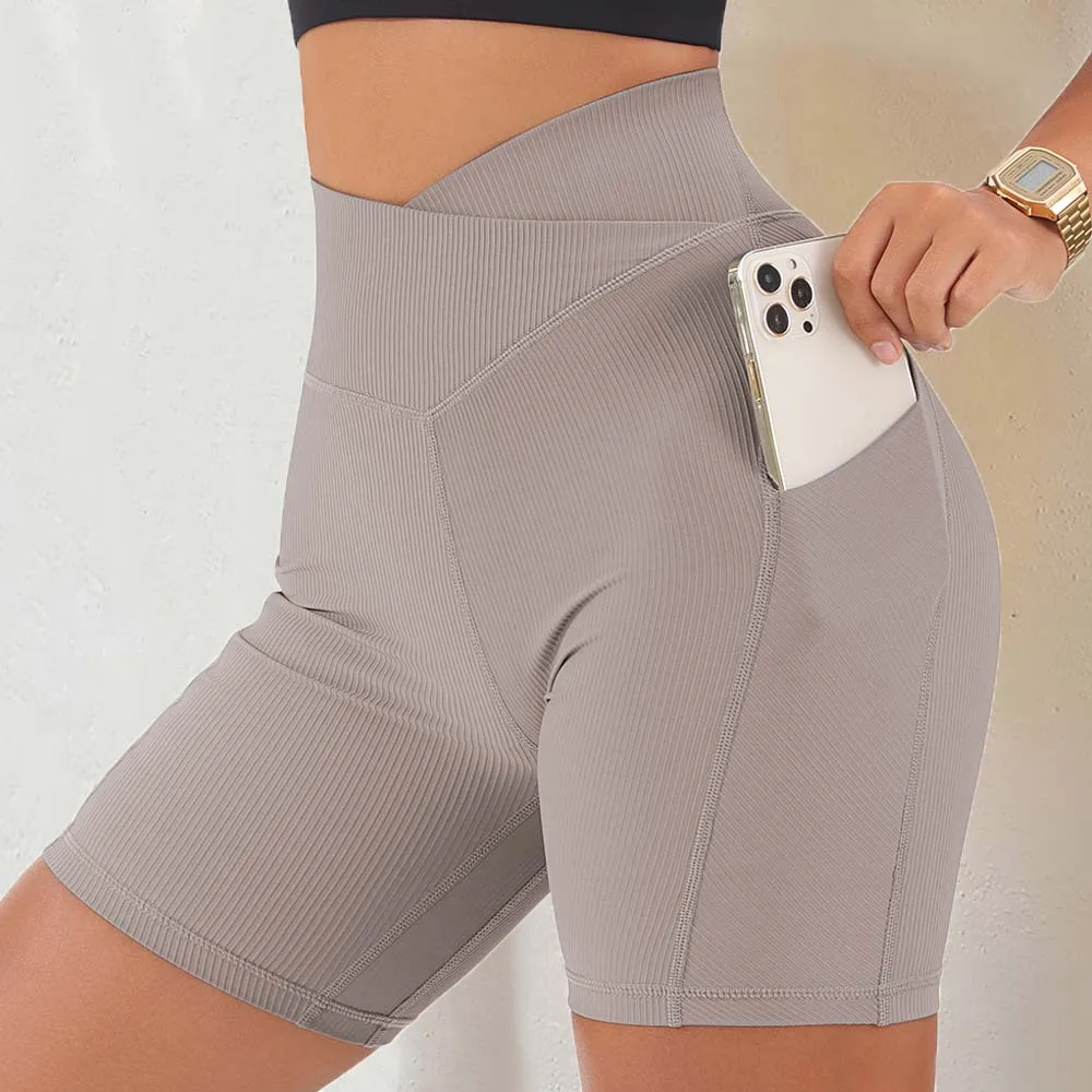 Crossover-Workout-Gym-Shorts-Women-Yoga-Shorts-Women-Fitness-Leggings ...