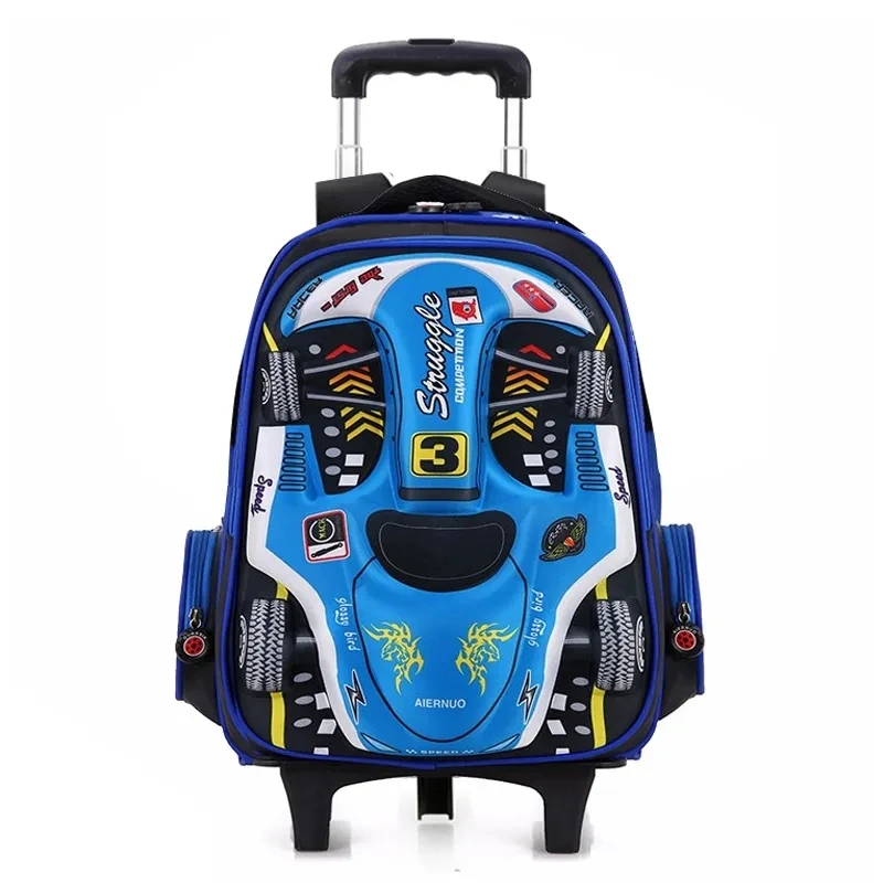 kids-car-style-School-Trolley-bag-3D-EVA-School-Rolling-backpack-Bag ...