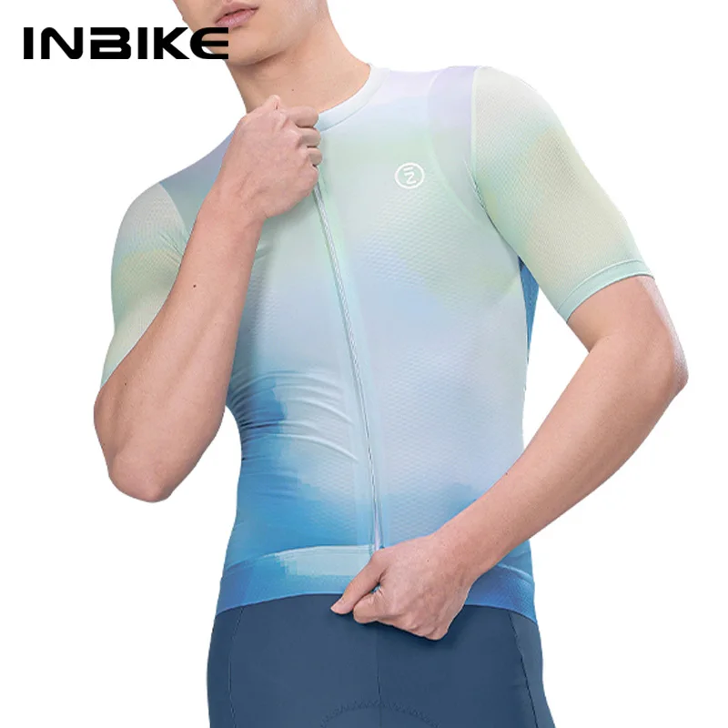 INBIKE-Camiseta-de-ciclismo-con-cremallera-completa-para-hombre-ropa-de-ciclismo-transpirable ...