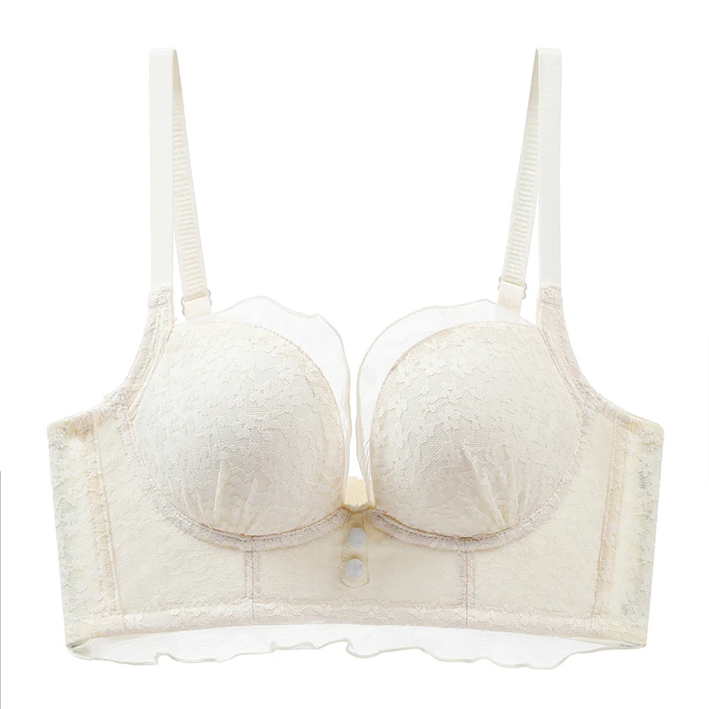 Sexy-women-s-bra-Lace-seamless-pitted-bra-Gathering-Push-up-bra ...