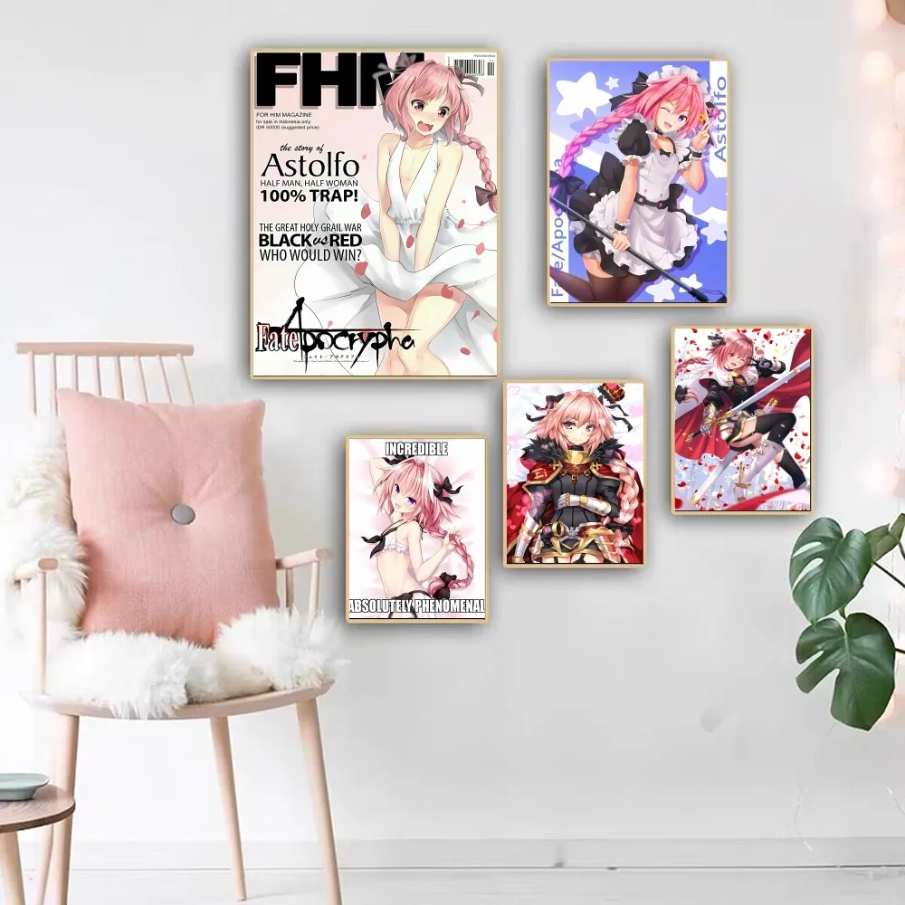 Fate-Apocrypha-Astolfo-Self-adhesive-Art-Poster-Fancy-Wall-Sticker-for-Living-Room-Bar ...