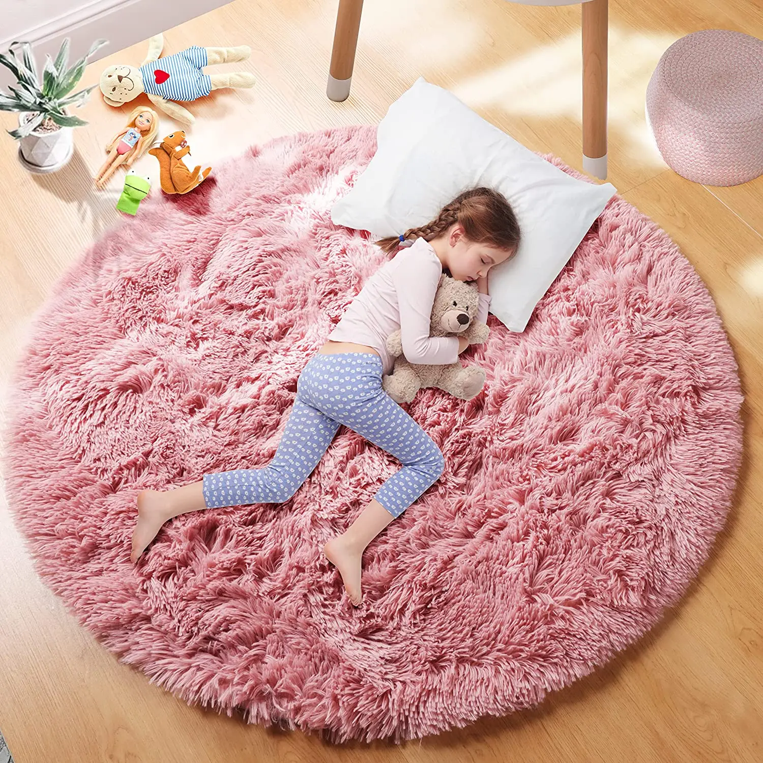 Round Carpets Room | Circle Carpet Kids | Furry Carpet Round | Round ...
