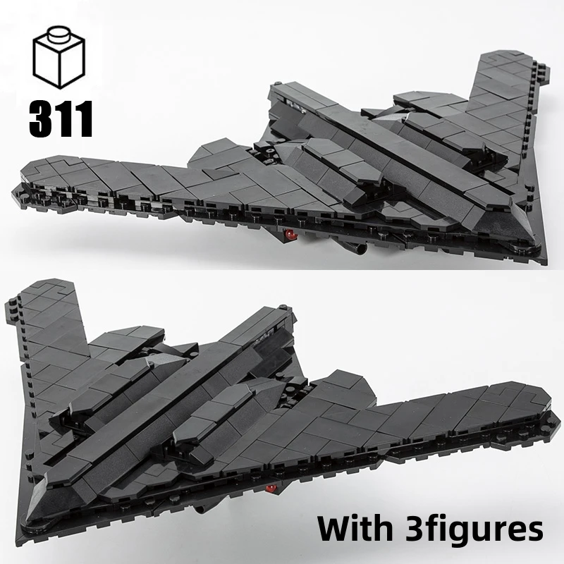 311PCS-Military-Stealth-Bomber-Fighter-Building-Blocks-Model-Technical ...
