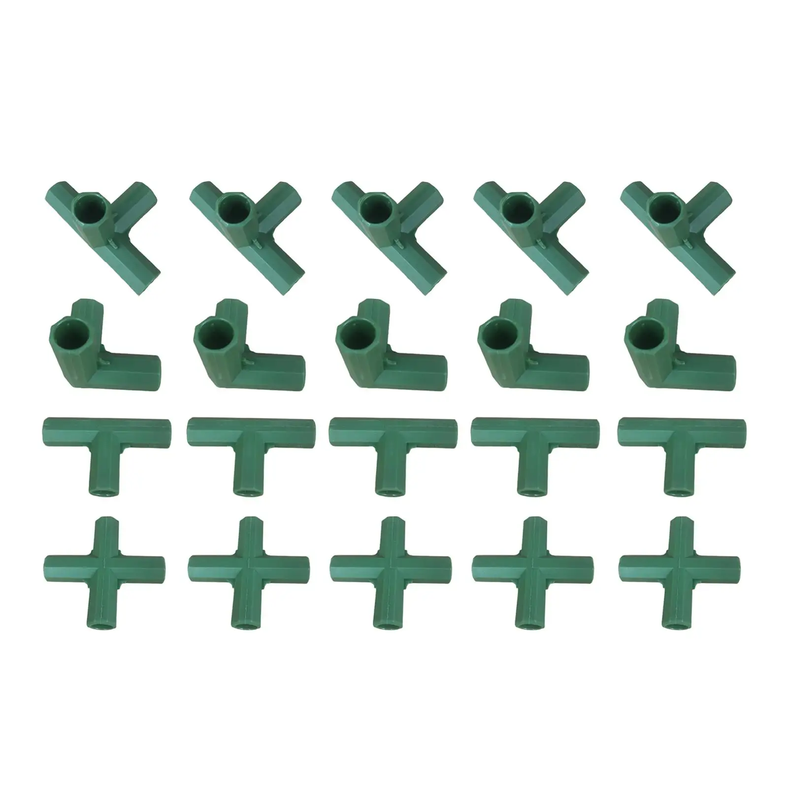Set of 20 Greenhouse Building Fittings Frame Connectors for Flower ...