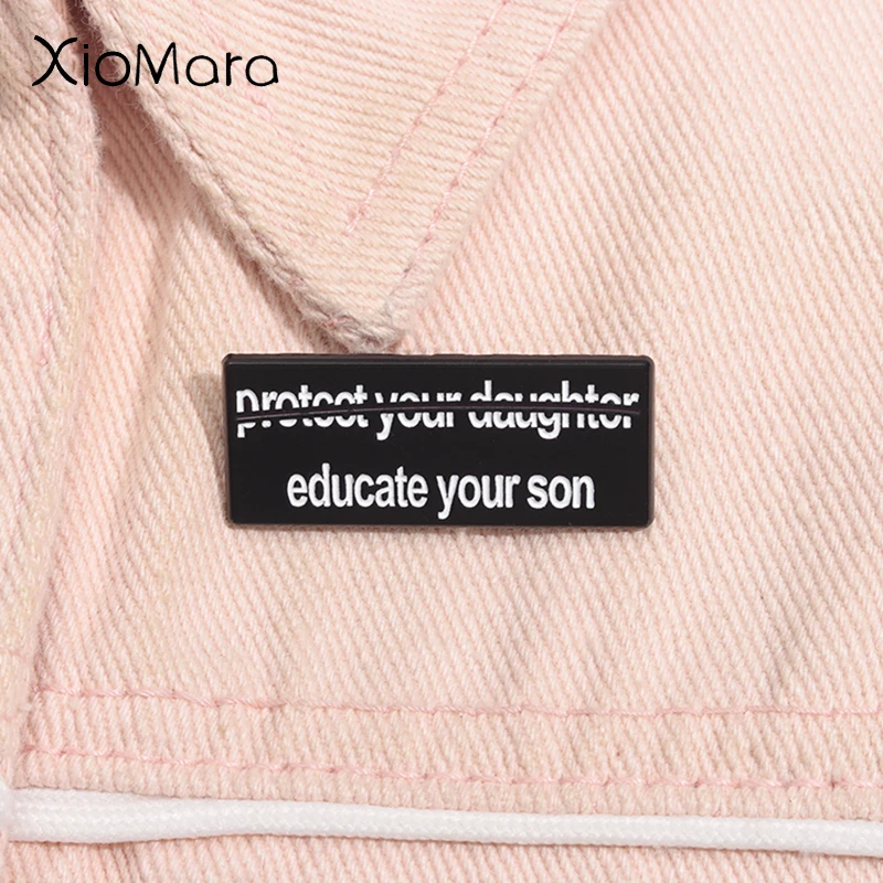 Protect-Your-Daughter-Educate-Your-Son-Feminist-Enamel-Pin-Girl-Power ...