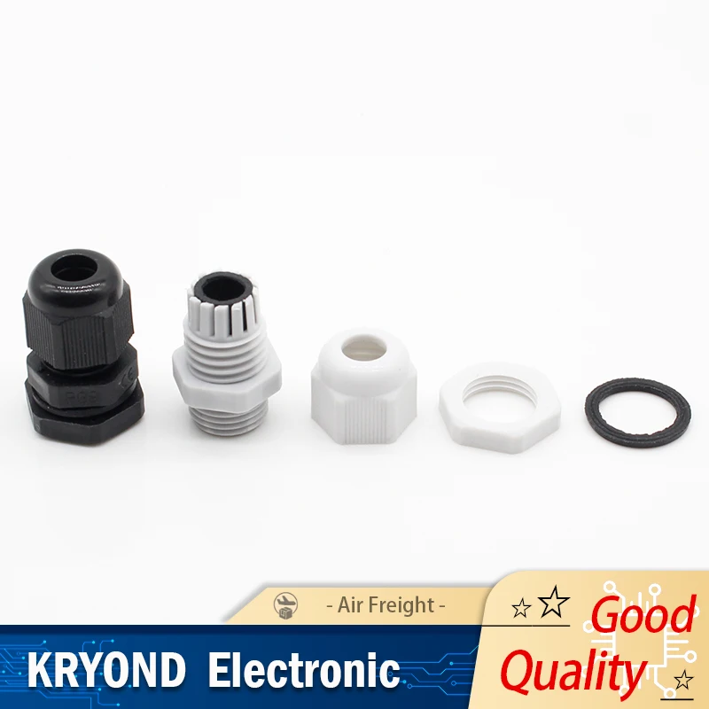 10PCS High Quality IP68 PG9 4-8mm Waterproof Nylon Cable Gland ...