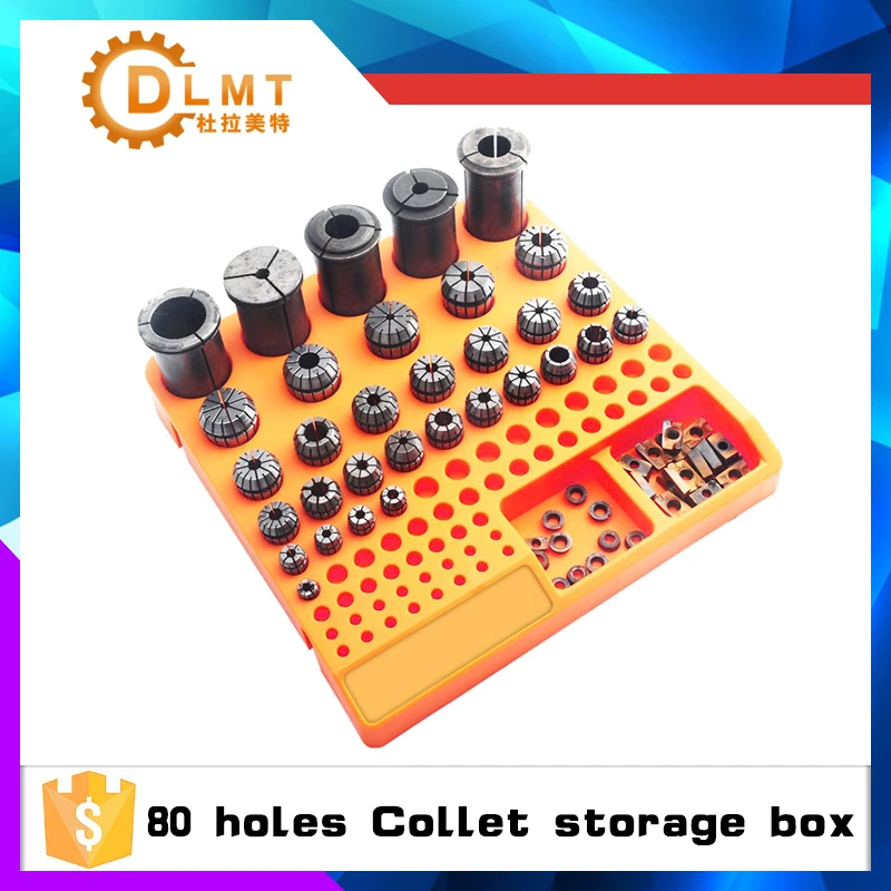 Collet Storage Box 80 Hole Er11 16 20 25 32 Collet Collation Box Hard ...