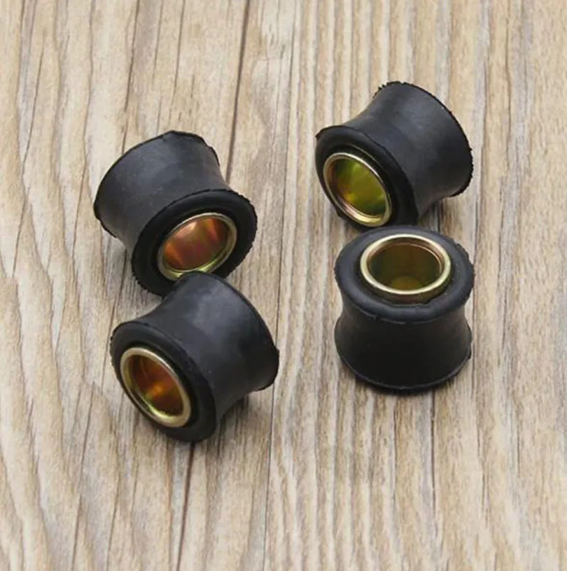 For-Dual-Sport-Off-Road-Street-High-Quality-4pcs-Black-Rubber-10mm ...