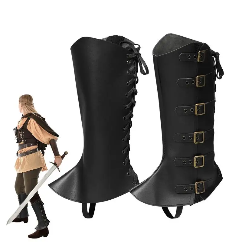 Medieval-Boot-Covers-Steampunk-Boots-Covers-Costume-Accessory-In-PU ...