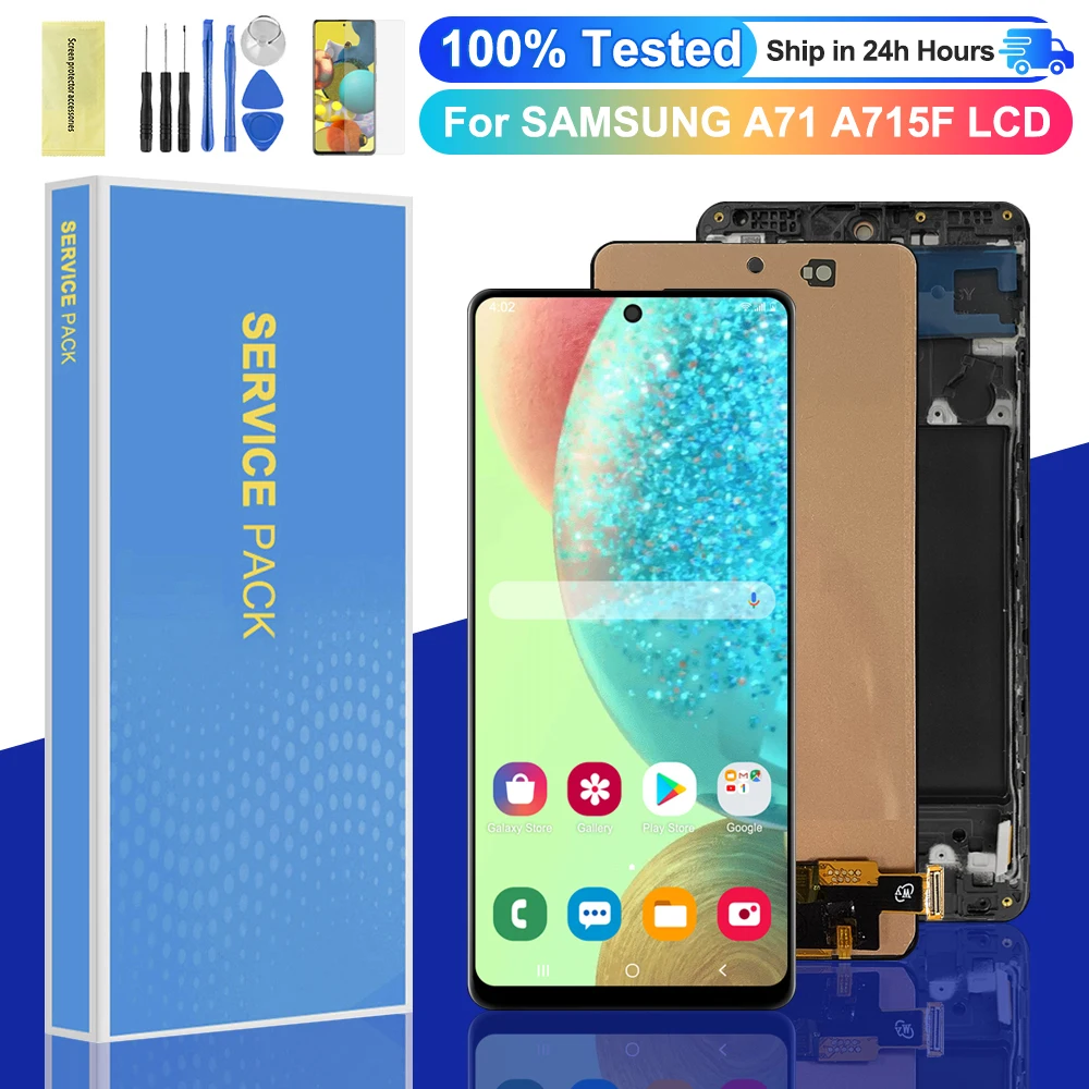 For Samsung Galaxy A71 A715 Lcd Display Touch Screen Digitizer Assembly ...