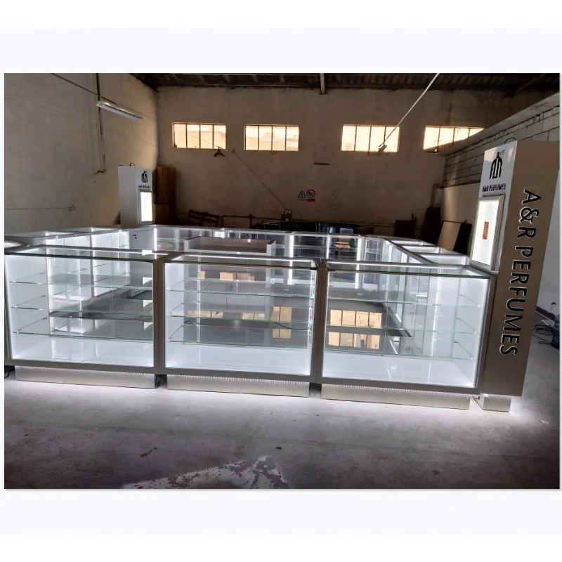 custom-Full-Wood-Smoke-Shop-Display-LED-Light-Store-Display-Counter ...