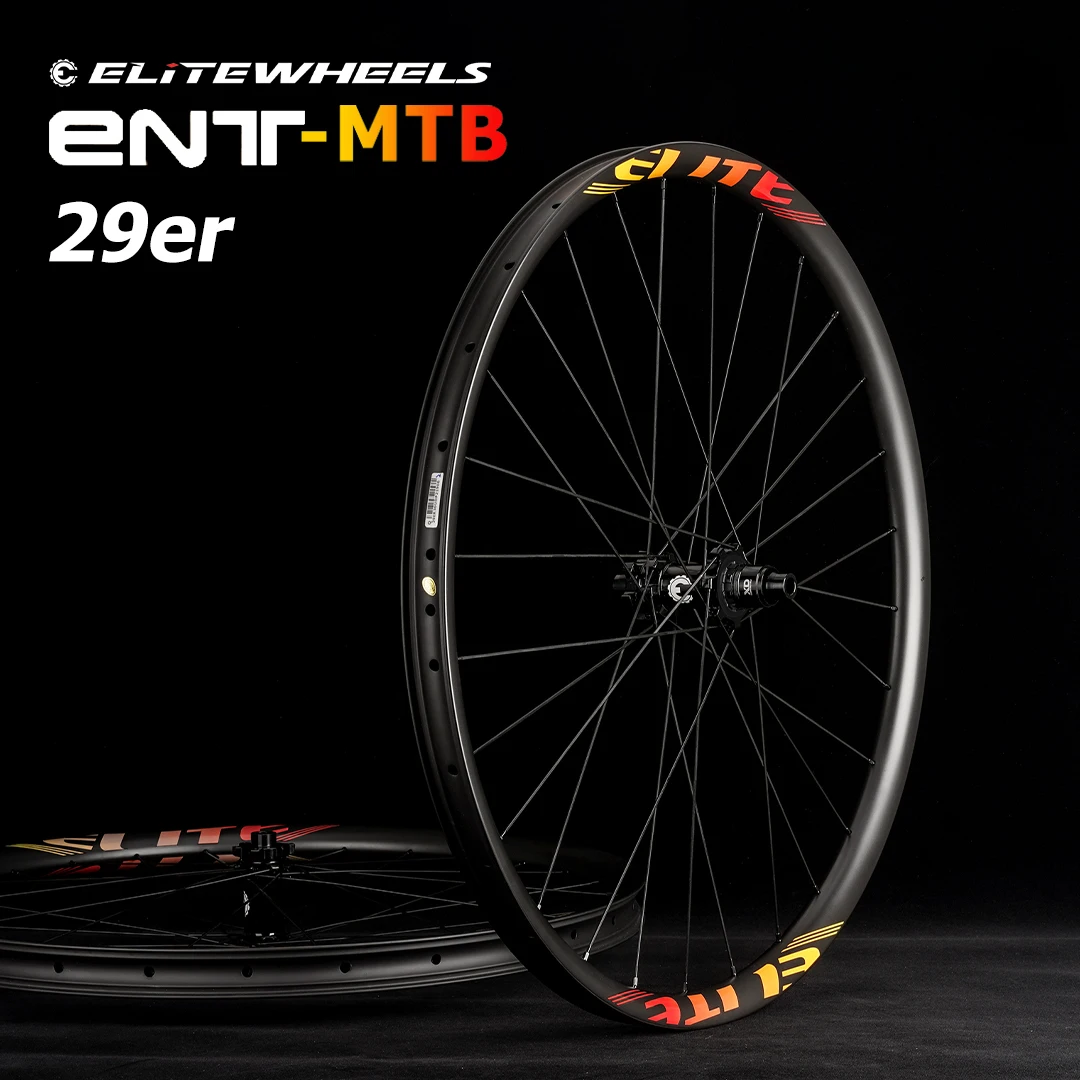 ELITEWHEELS 29er Ultralight MTB Carbon Wheels 28H 27 30 35mm Width ...