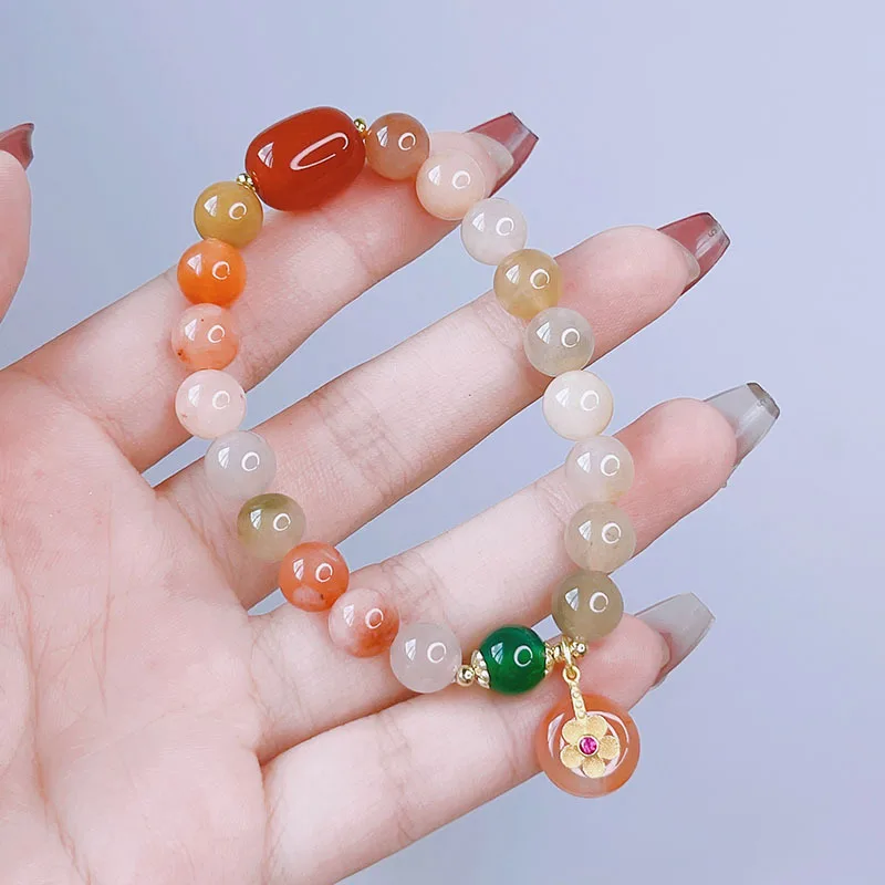 Carnelian Flower Bracelets
