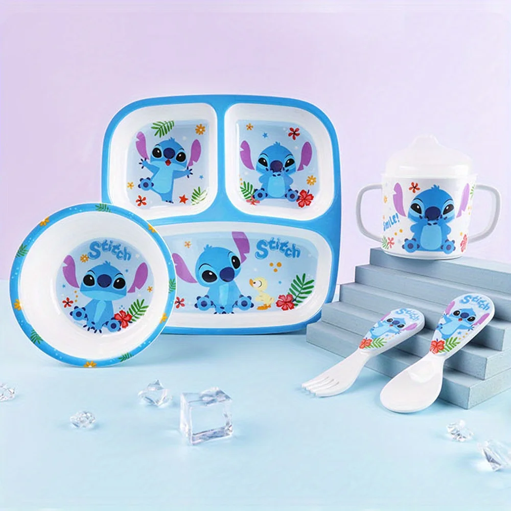 1pc-Disney-Cartoon-Stitch-tableware-set-consists-of-plate-cups-bowl ...