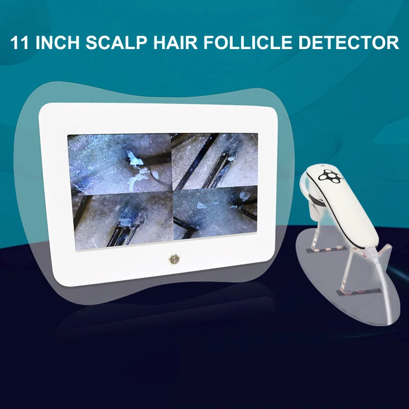 NEW-Skin-Hair-Scalp-Detector-Hair-Follicle-Facial-Skin-Oil-Moisture-11 ...