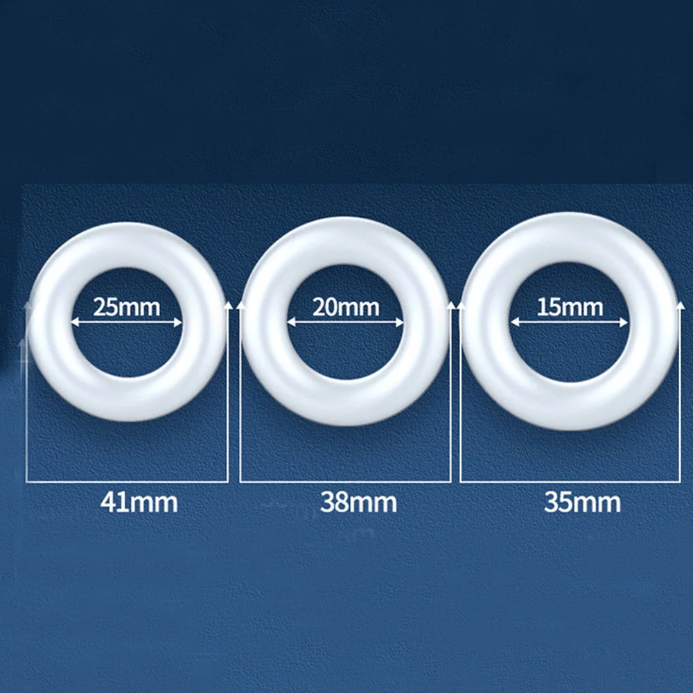 Silicone 8 piece Set Penis Rings Sexy Toys Testicular Restraint Help Bo ...