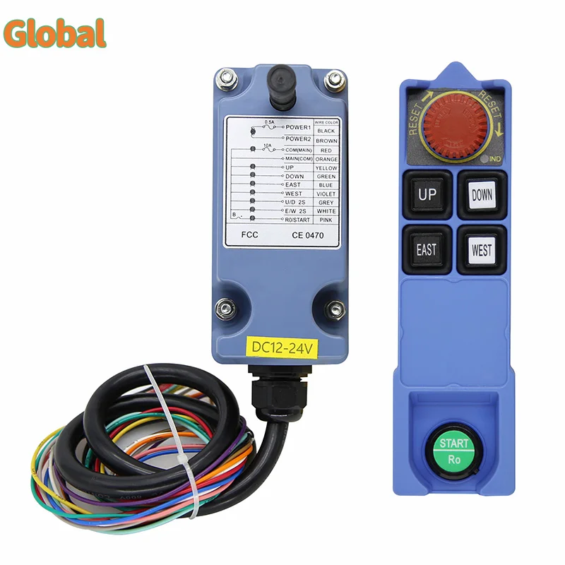 Saga-L6B-4-buttons-single-speed-Industrial-Wireless-Radio-Crane-Remote ...