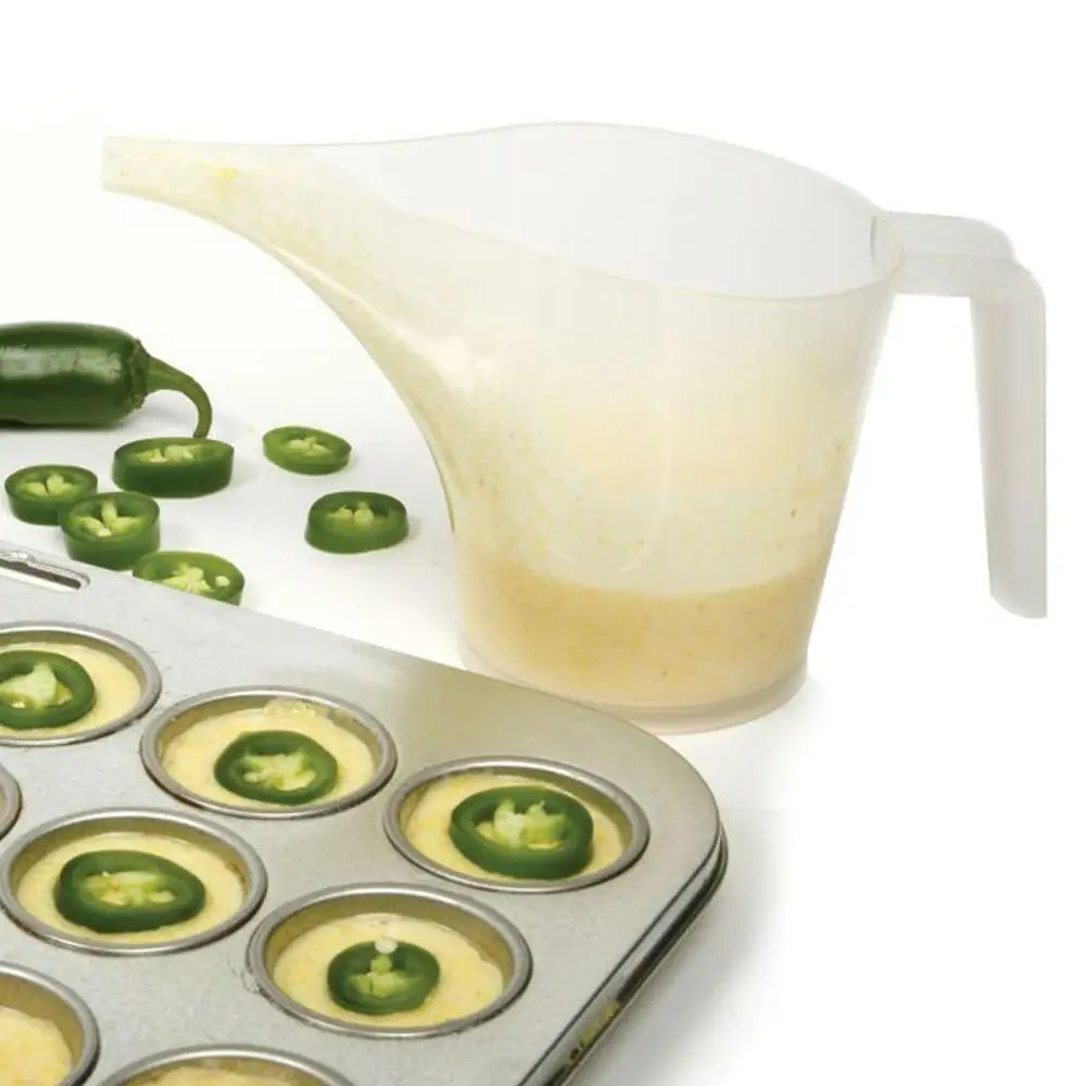 1000ml Measuring Cup Portable Kitchen Batter Dispenser Jug Funnel Cup ...