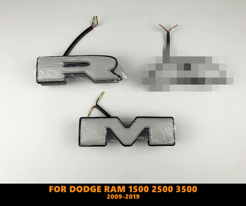 Car Front Grill LED Light Car LED Letters RAM Logo Letters For Dodge ...