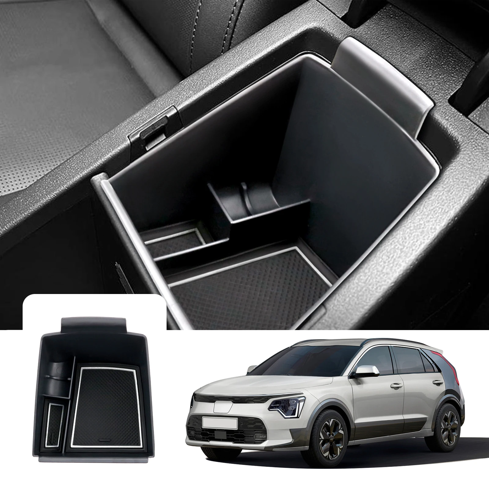 LFOTPP Car Armrest Storage Box for Kia Niro SG2 2022-2026 Central ...