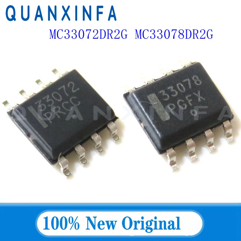 10PCS-MC33072DR2G-MC33078DR2G-MC33078DR-33078-MC33072DR-33072-SOP-8-operational-amplifier-new ...