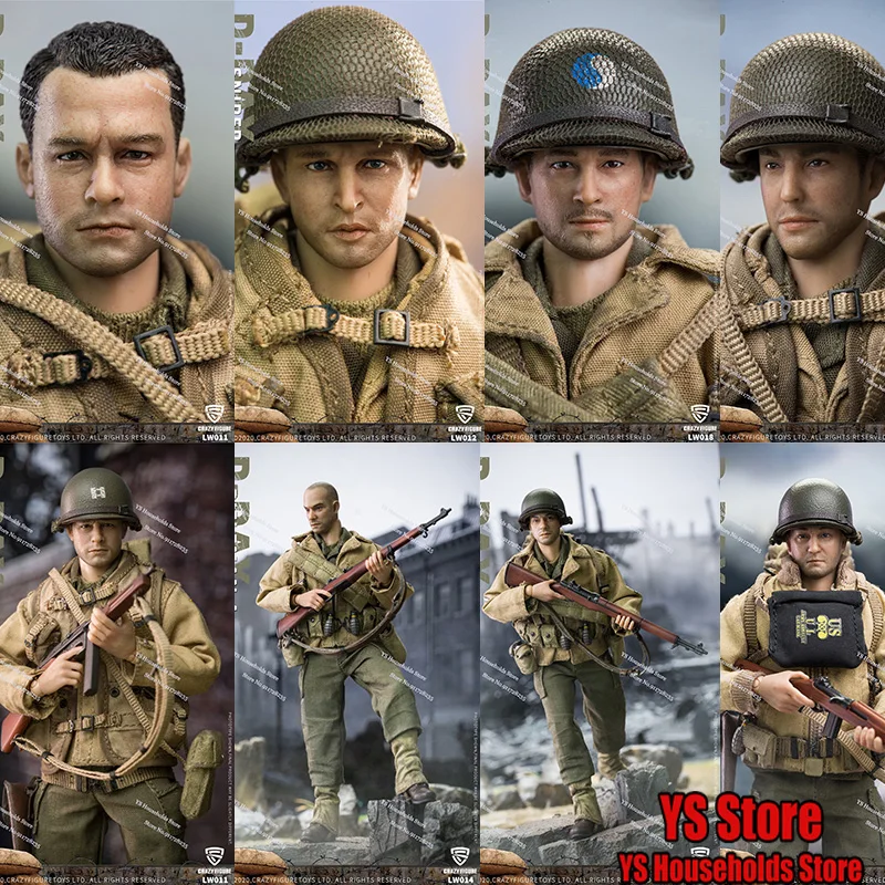 8PCS-Crazy-Figure-Lw011-LW018-1-12-WWII-U-S-Rangers-Normandy-Landing ...