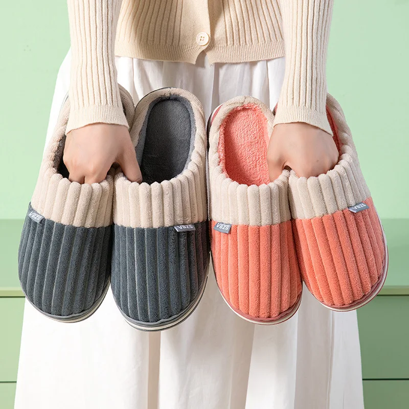 Women-Slippers-House-Soft-Home-Cotton-Slipper-Men-Winter-Indoor-Light ...