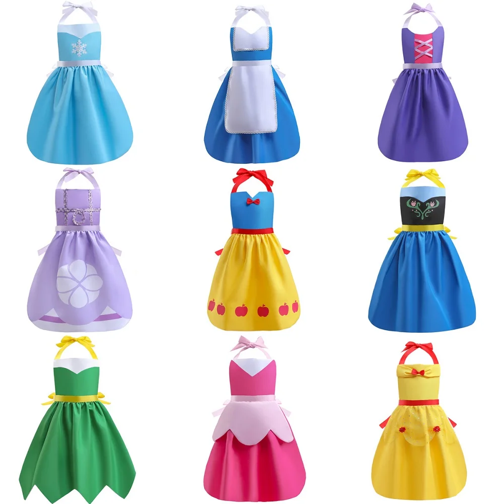 Kid Princess Style Apron Adult Creative Party Cooking Painting Apron ...