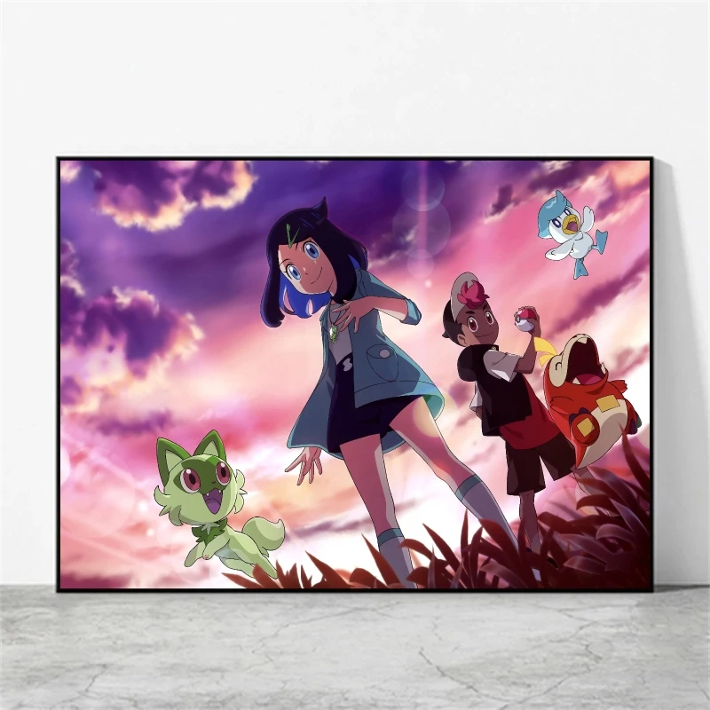 Canvas-Posters-Pokemon-Sprigatito-Living-Room-Christmas-Gifts-Modern ...