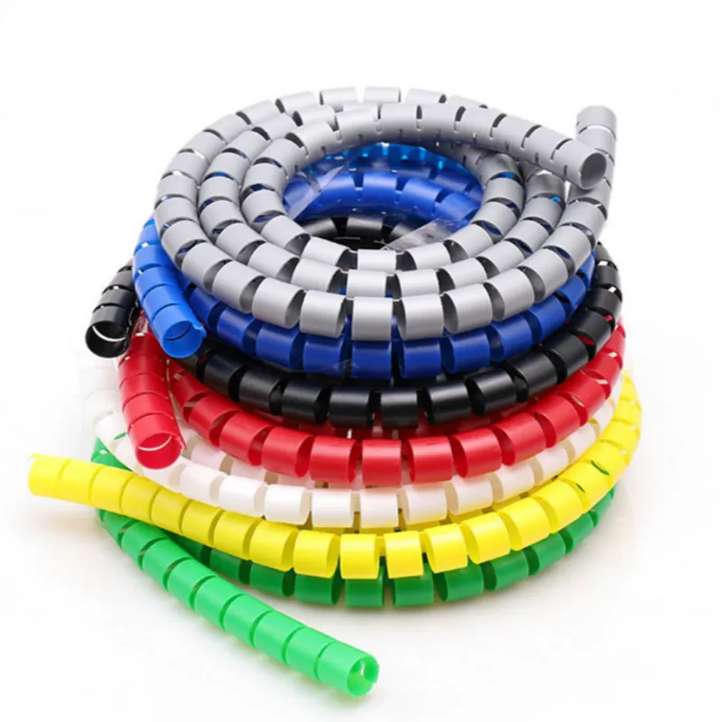 1 Meter 8/10/15/20/25mm Line Organizer Pipe Protection Spiral Wrap ...