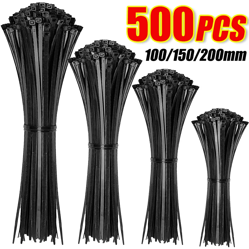 Self-locking-Nylon-Cable-Ties-Plastic-Detachable-Cord-Tie-Straps ...