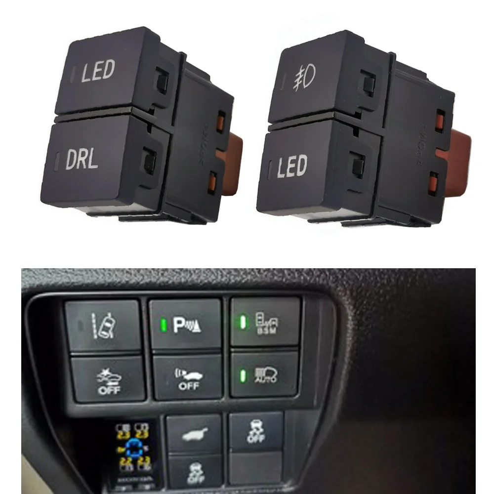 Car-Green-LED-Dual-Switch-Fog-Lights-Radar-Power-Supply-Headlight ...