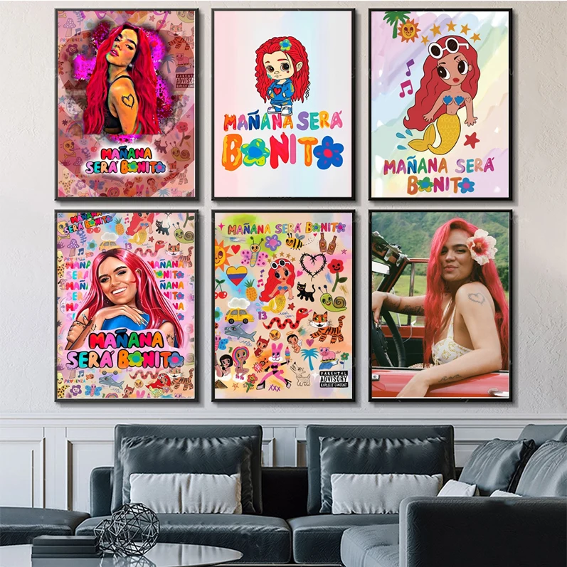 Karol-g-Manana-Sera-Bonito-Poster-Self-adhesive-Art-Poster-Whitepaper ...