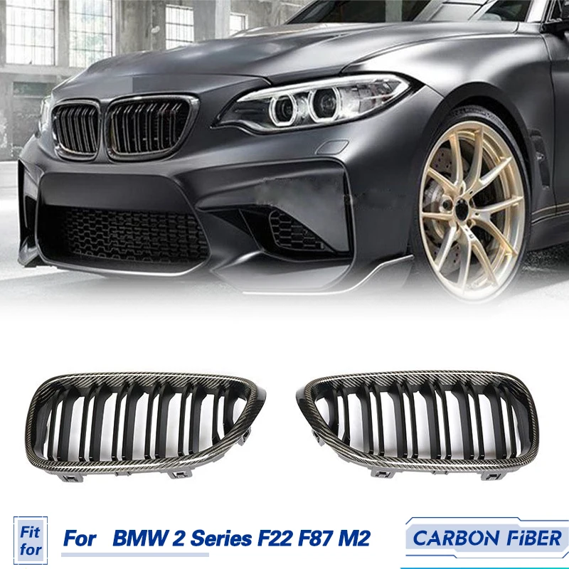 For-BMW-2-Series-F22-F23-F87-M2-Carbon-Fiber-Car-Front-Grille ...