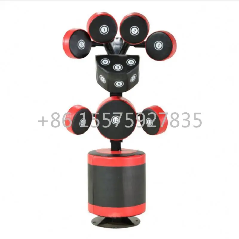 Kick-Target-Hand-Pads-Stand-Adjustable-Mitts-Gym-Trainer-Focus-Training ...