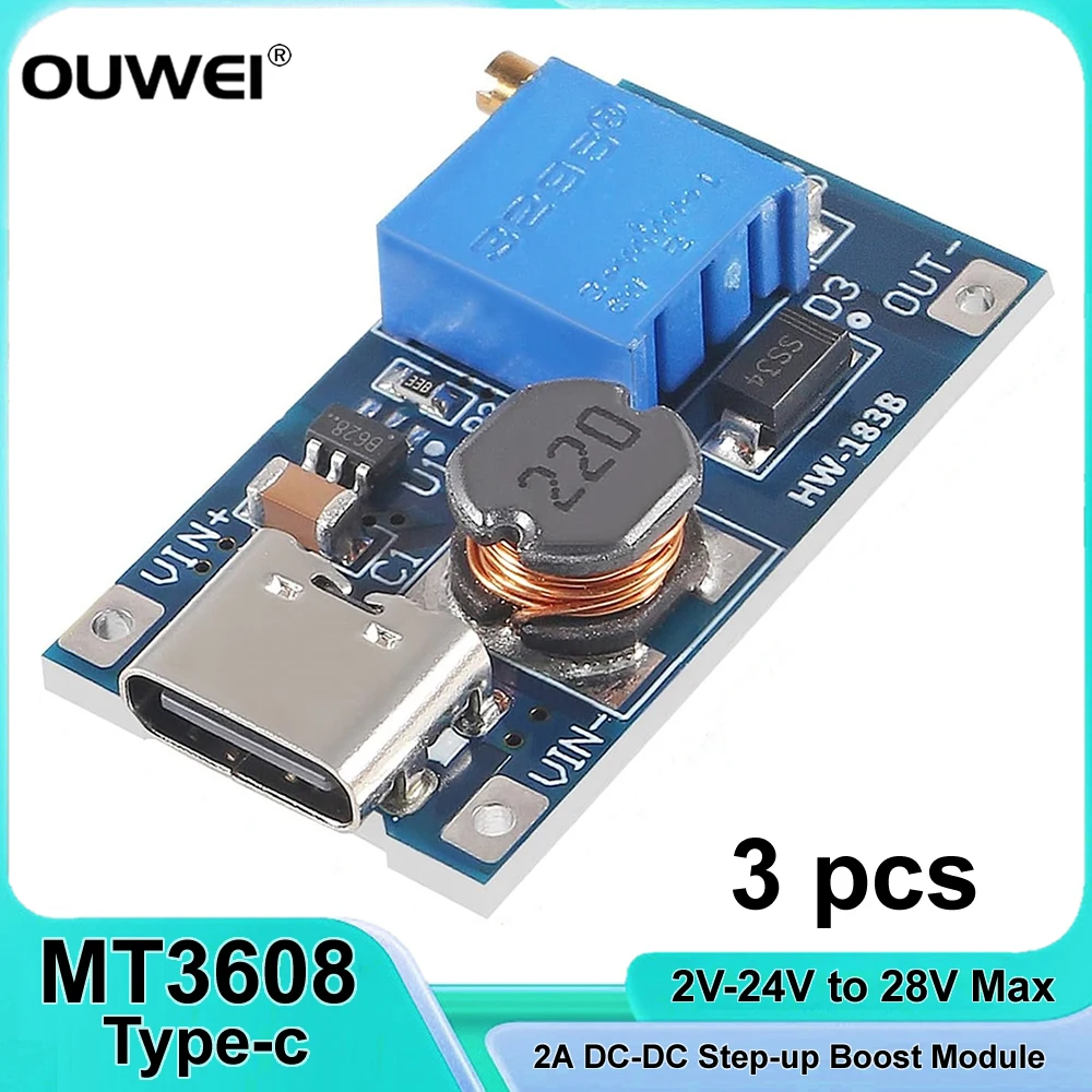 MT3608-DC-DC-2A-Step-Up-Adjustable-Boost-Module-Power-Supply-Booster ...
