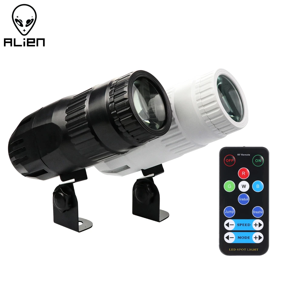 Alien 15w Rgbw Led Pinspot Beam Spotlights Light Dj Disco Party Holiday ...