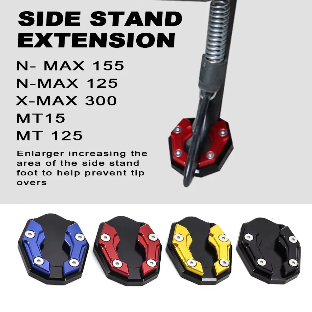 Motorcycle Kickstand Side Stand Support Enlarge Extension For YAMAHA ...