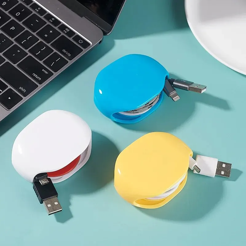 1PC-Earphone-Automatic-Retractable-Cable-Winder-Fixed-Wire-Winder ...