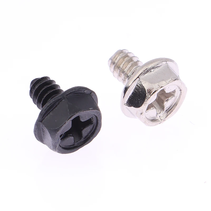 100Pcs-Toothed-Hex-Computer-PC-Case-Hard-Drive-Motherboard-Mounting ...