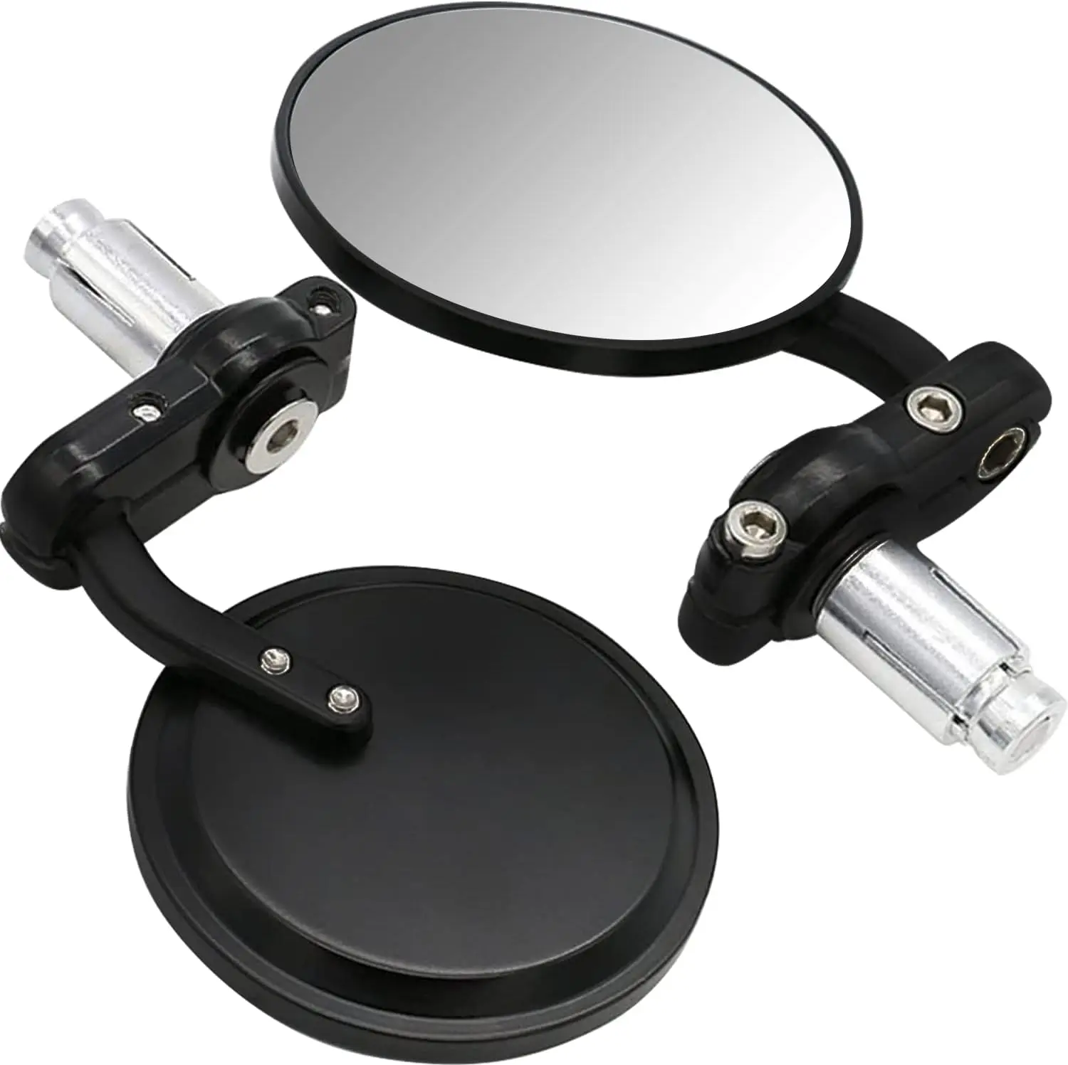 Round-Rearview-Mirrors-2pcs-Universal-Motorcycle-Bar-Mirror-Motorcycle ...